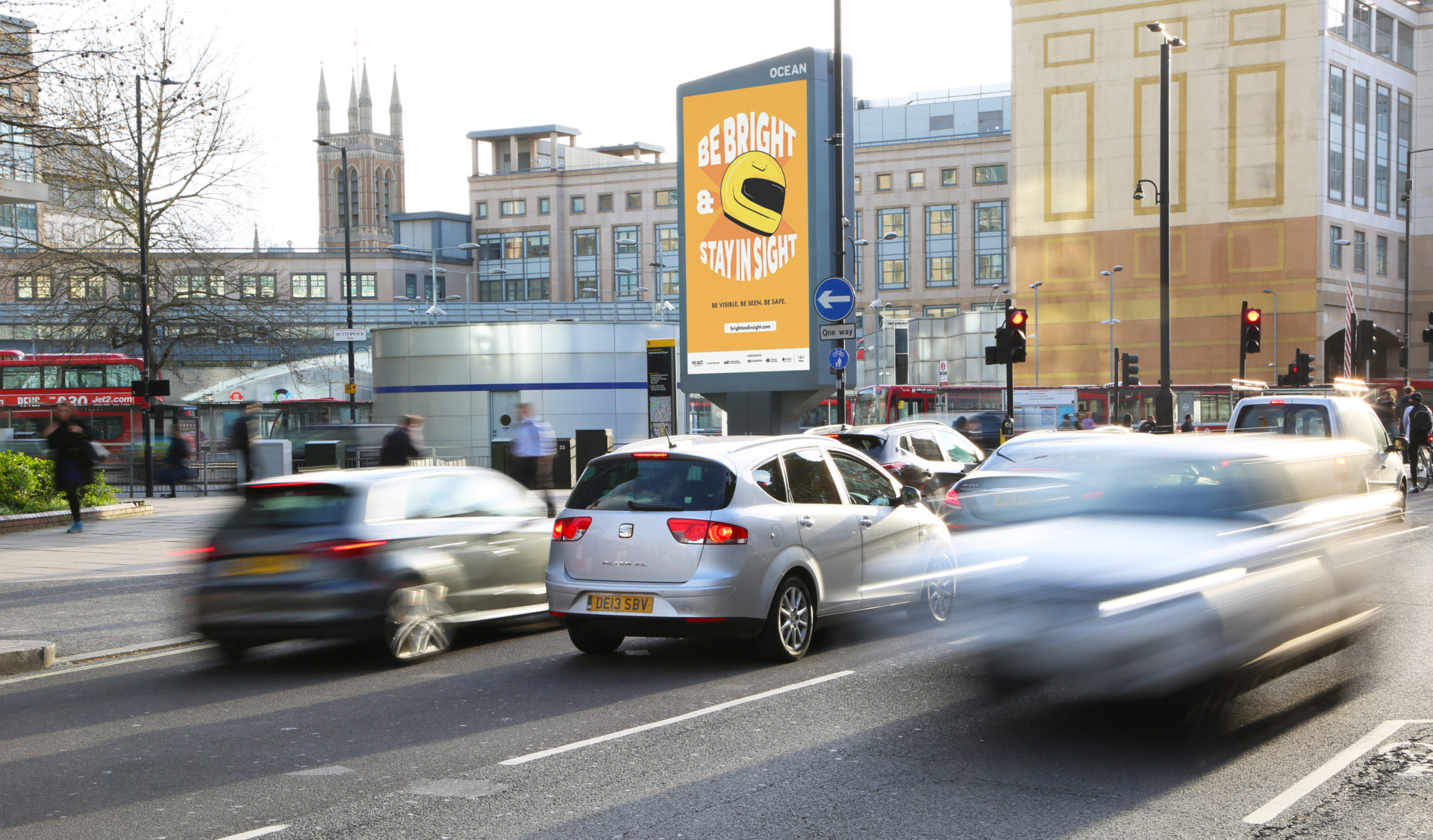 Road safety campaign uses Ocean’s Canary Wharf and roadside screens to ...